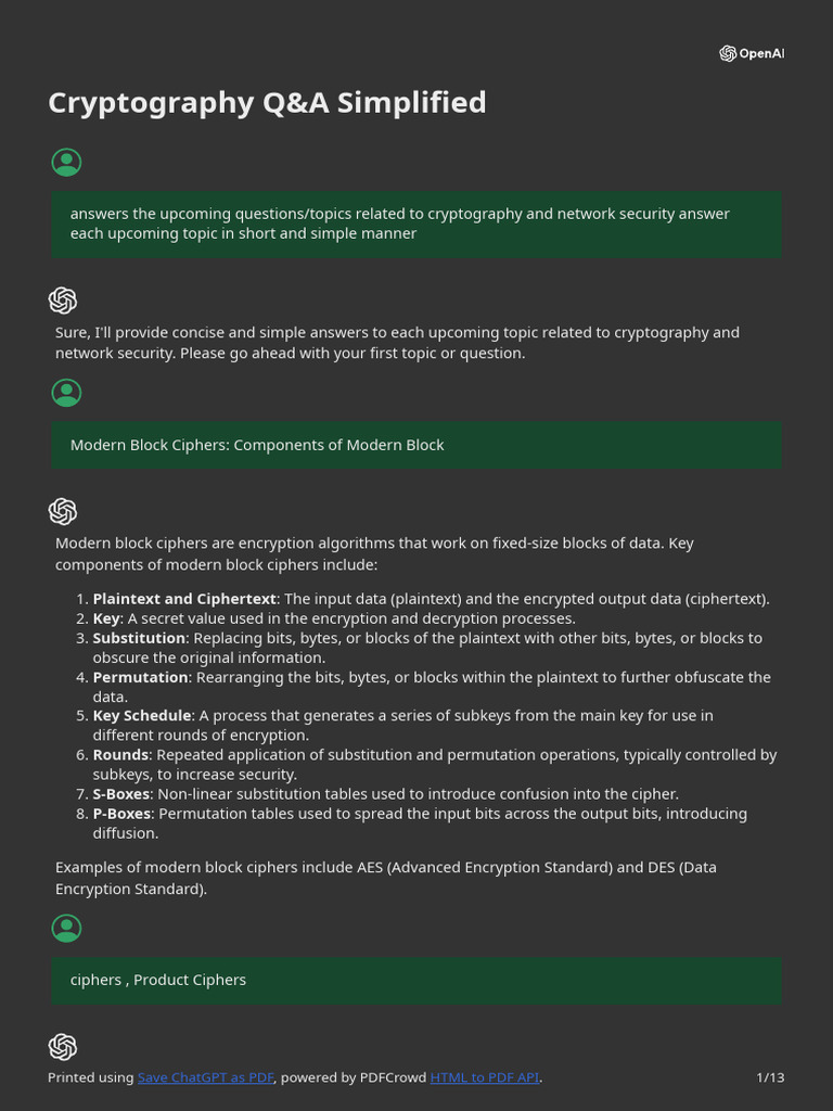Crypto Unit 2 All Topics Covered | PDF