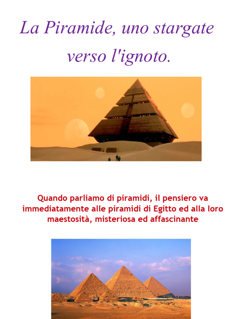 La Piramide Uno Stargate | PDF