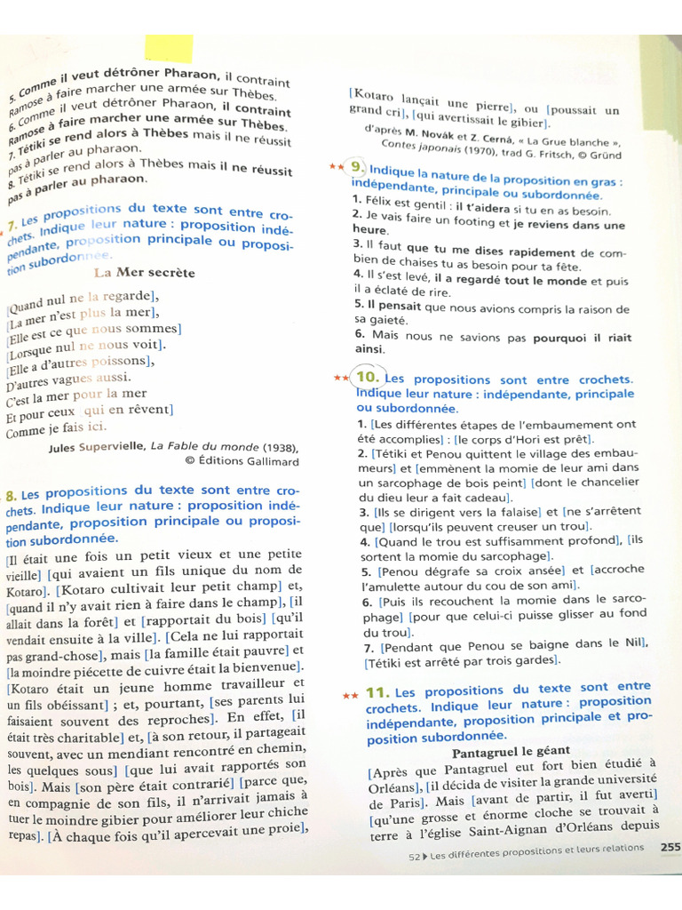 Propositions Exercices | PDF
