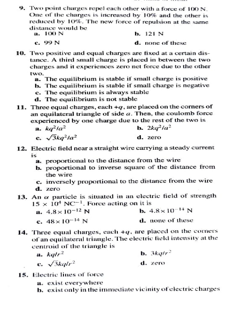 Electrostatics 1 | PDF