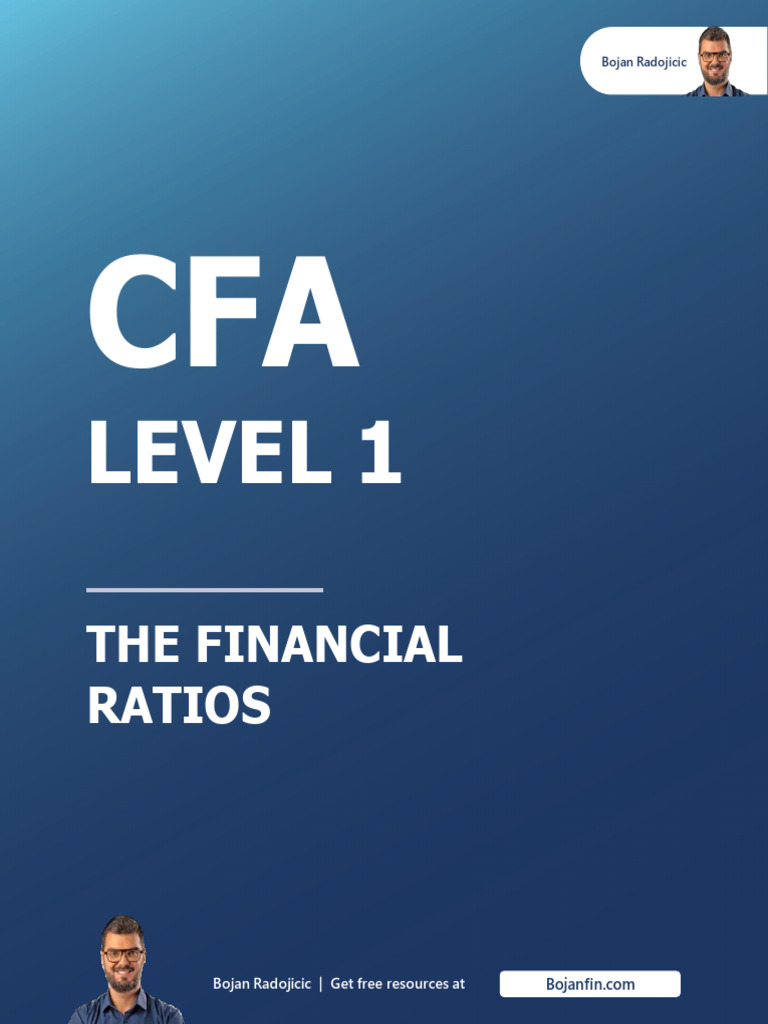 CFA Level I Ratio Numbers | PDF