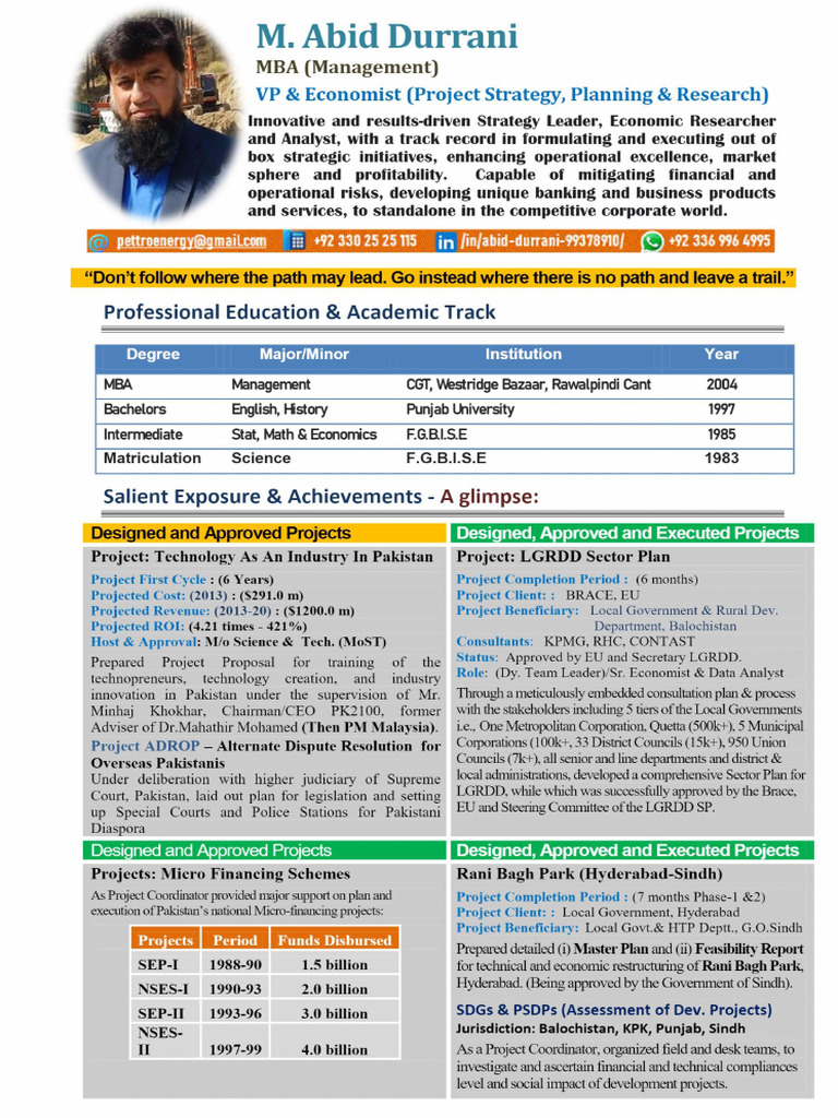 0055 Durrani Res Econ, Analytics | PDF