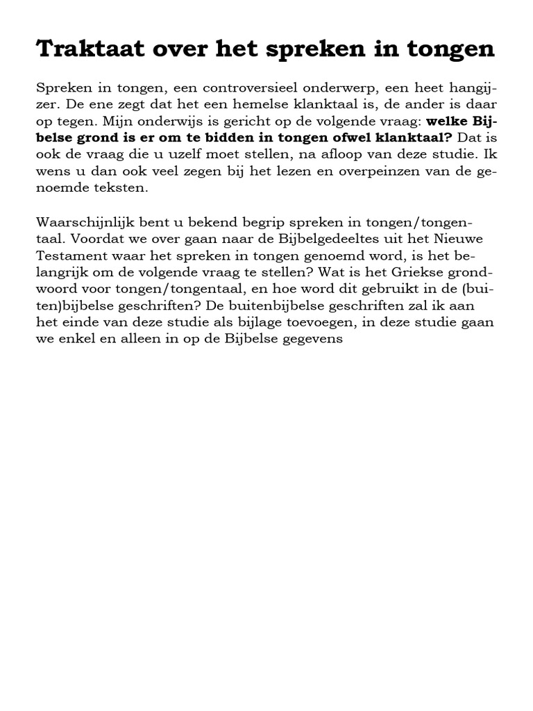 Traktaat Over Tongen 2 | PDF