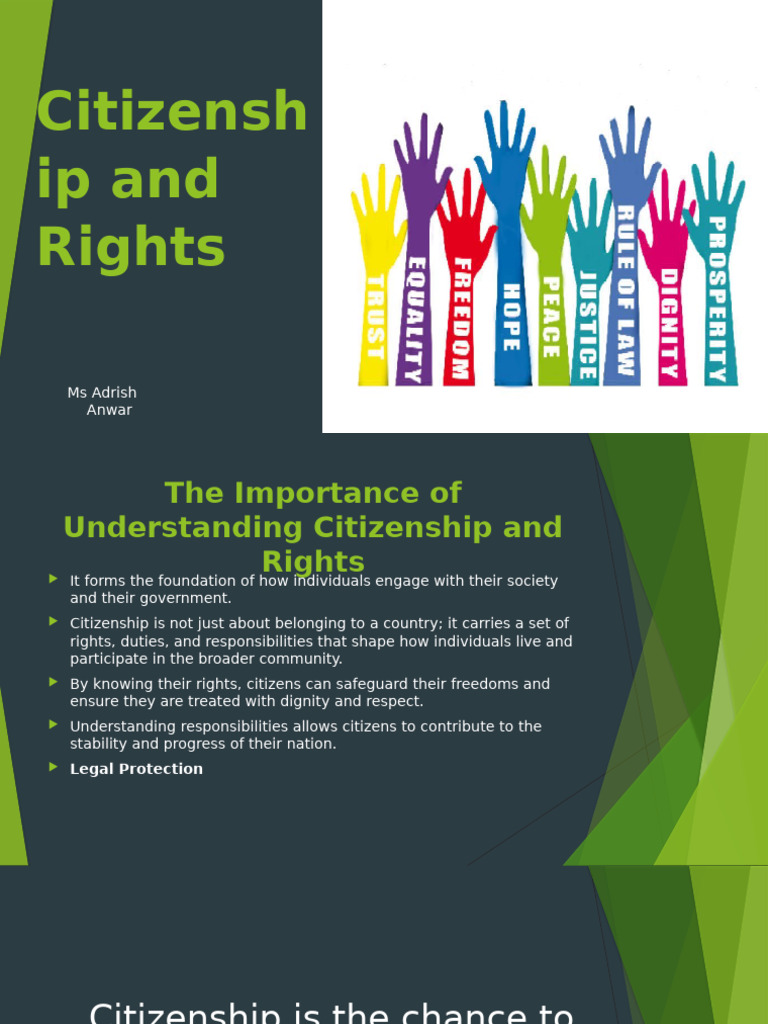 Citizenship and Rights | PDF