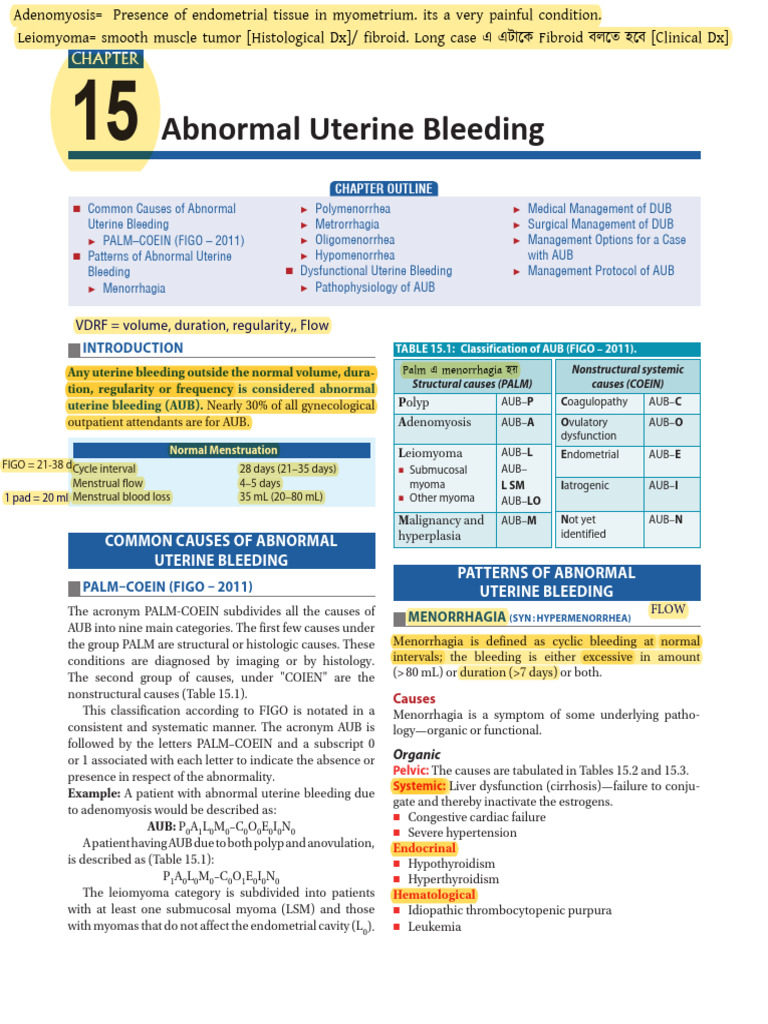 15 Abnormal Uterine Bleeding | PDF