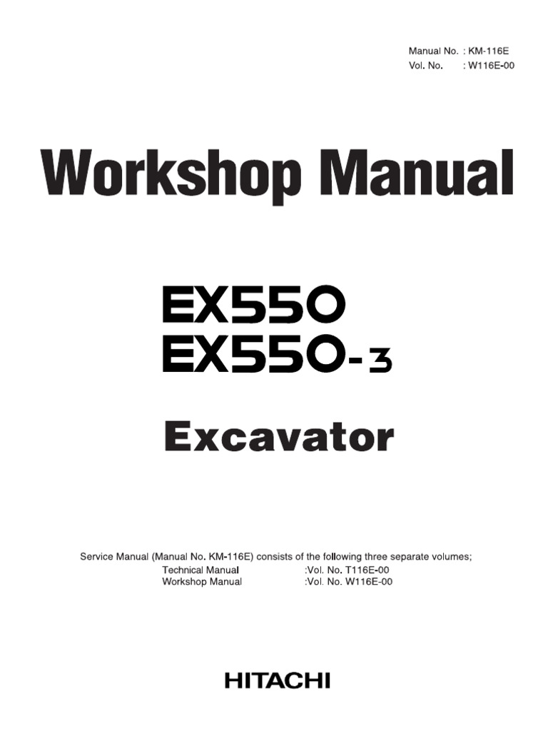 EX 550, 550-3 Workshop Manual | PDF