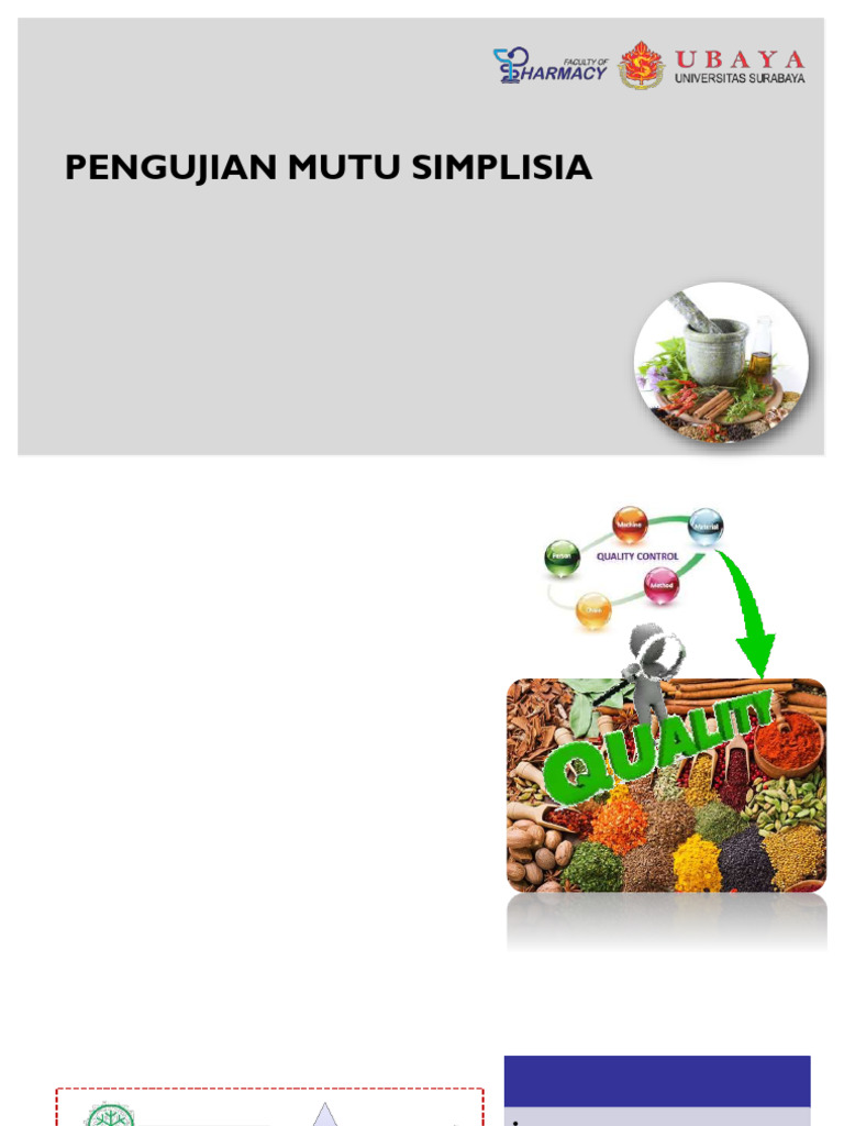 Pengujian Mutu Simplisia | PDF