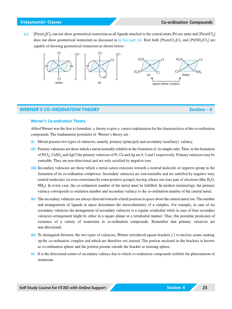 Coordination Compounds Section 4.PDF | PDF
