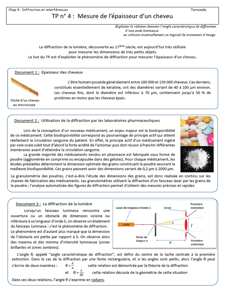 TP04 Chap4 Term Diffraction | PDF