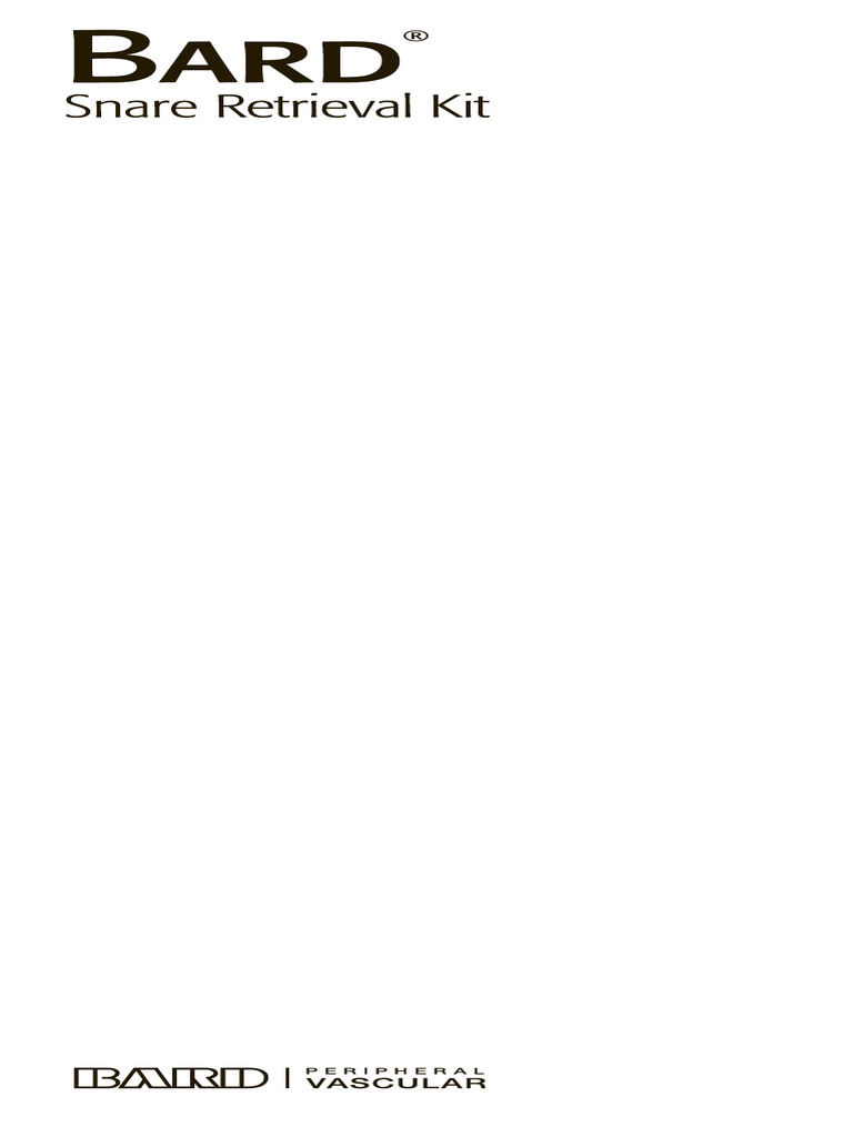 1626117039718PF10009-BAW1313100R2 Bard Snare Retrieval Kit English Only ...