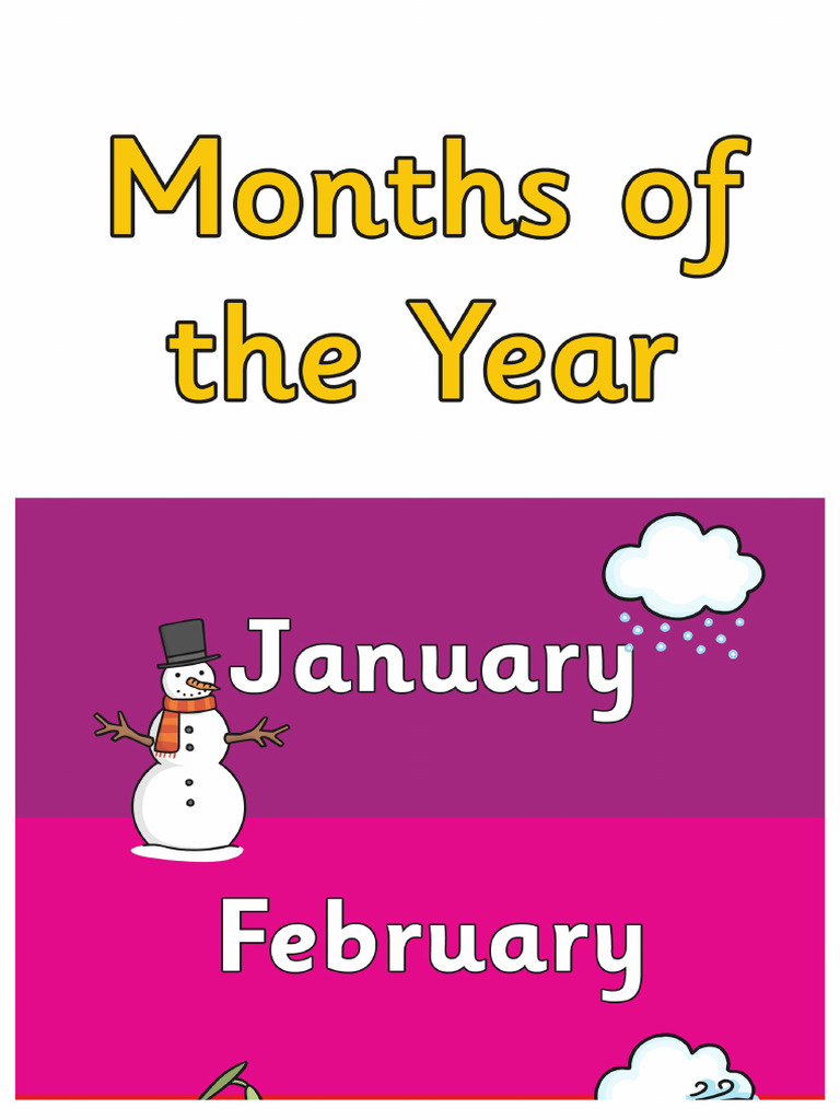 T C 1210 Months of The Year Large Rolling Banner | PDF