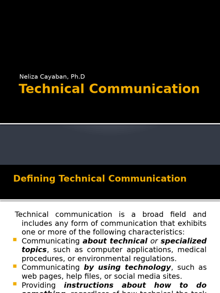 Technical Communication | PDF