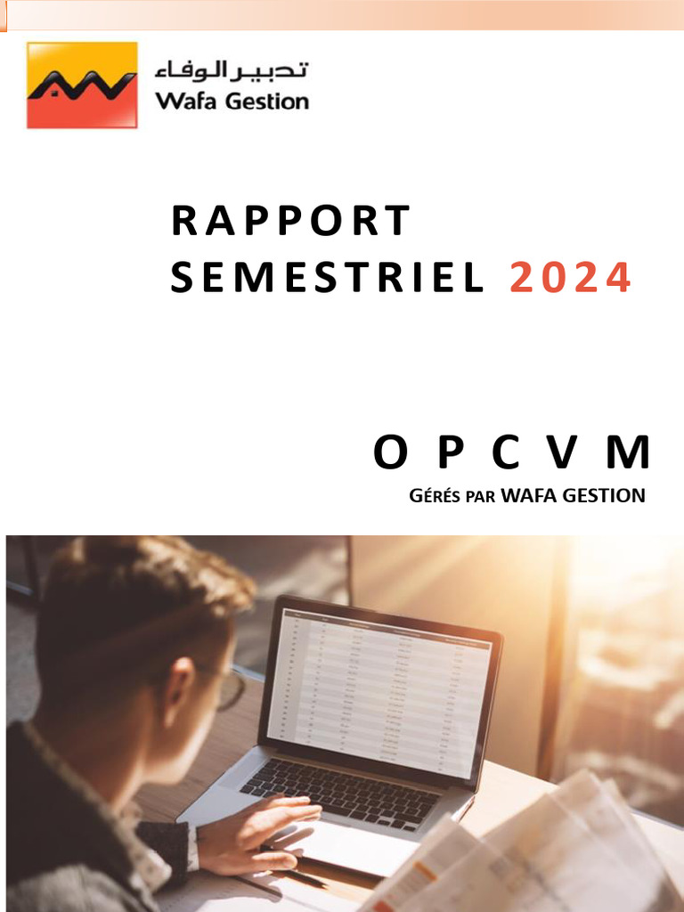 Rapport Semestriel OPCVM Wafa Gestion | PDF