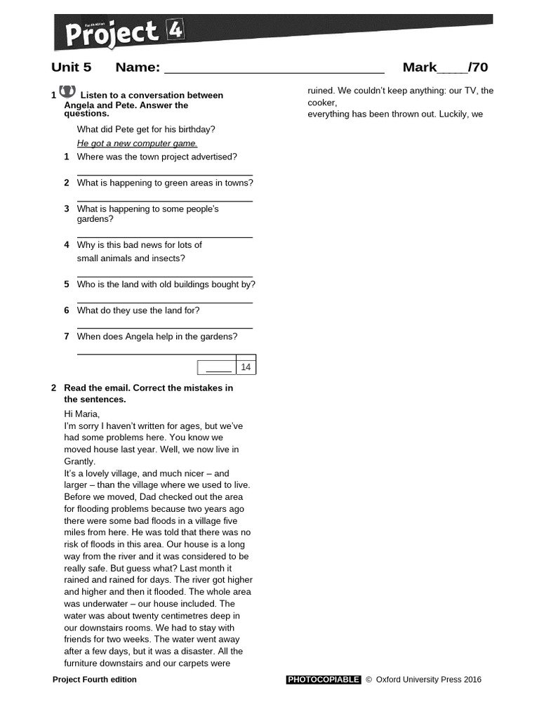 Angol TZ Unit 6 Lap + Megold. | PDF | Natural Environment | Earth Sciences