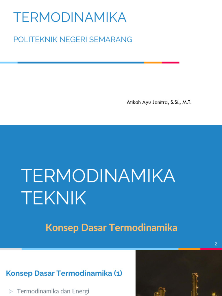 Konsep Dasar Termodinamika | PDF