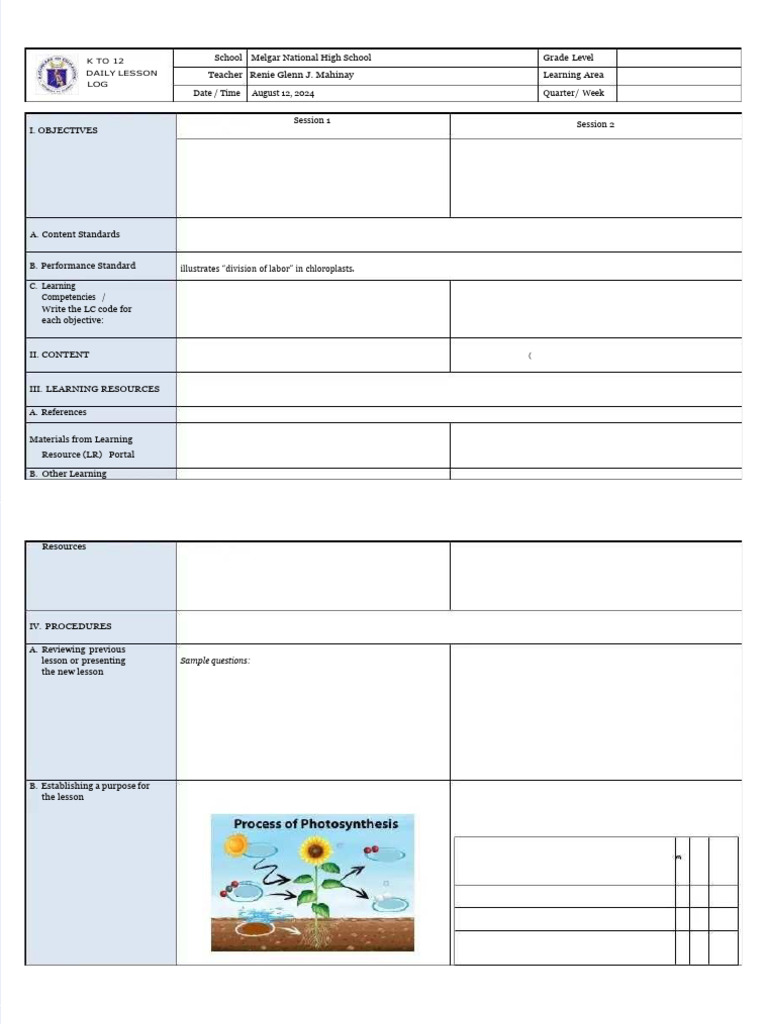 Earth and Life Science 12 DLP Week 3 | PDF