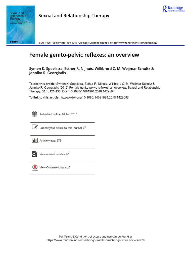 Female Genito Pelvic Reflexes An Overview | PDF | Vagina | Orgasm