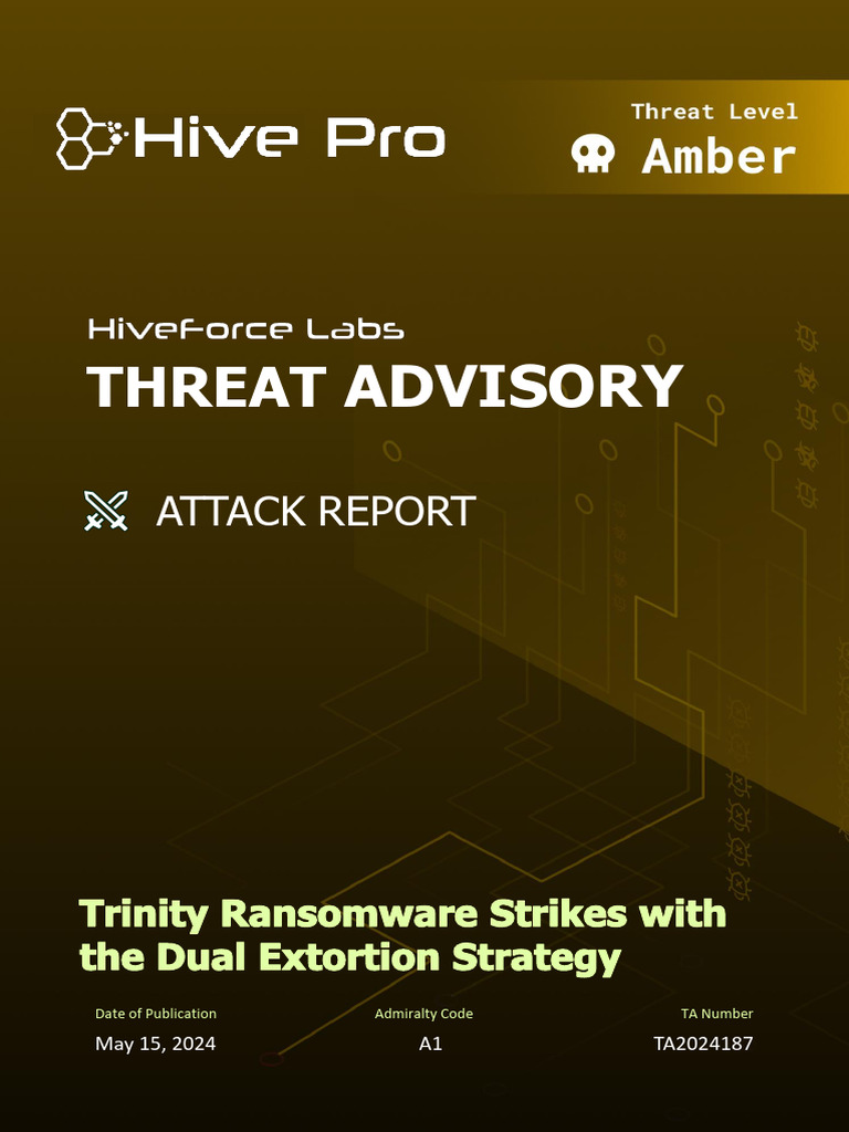 Trinity Ransomware Strikes With The Dual Extortion Strategy - TA2024187 ...