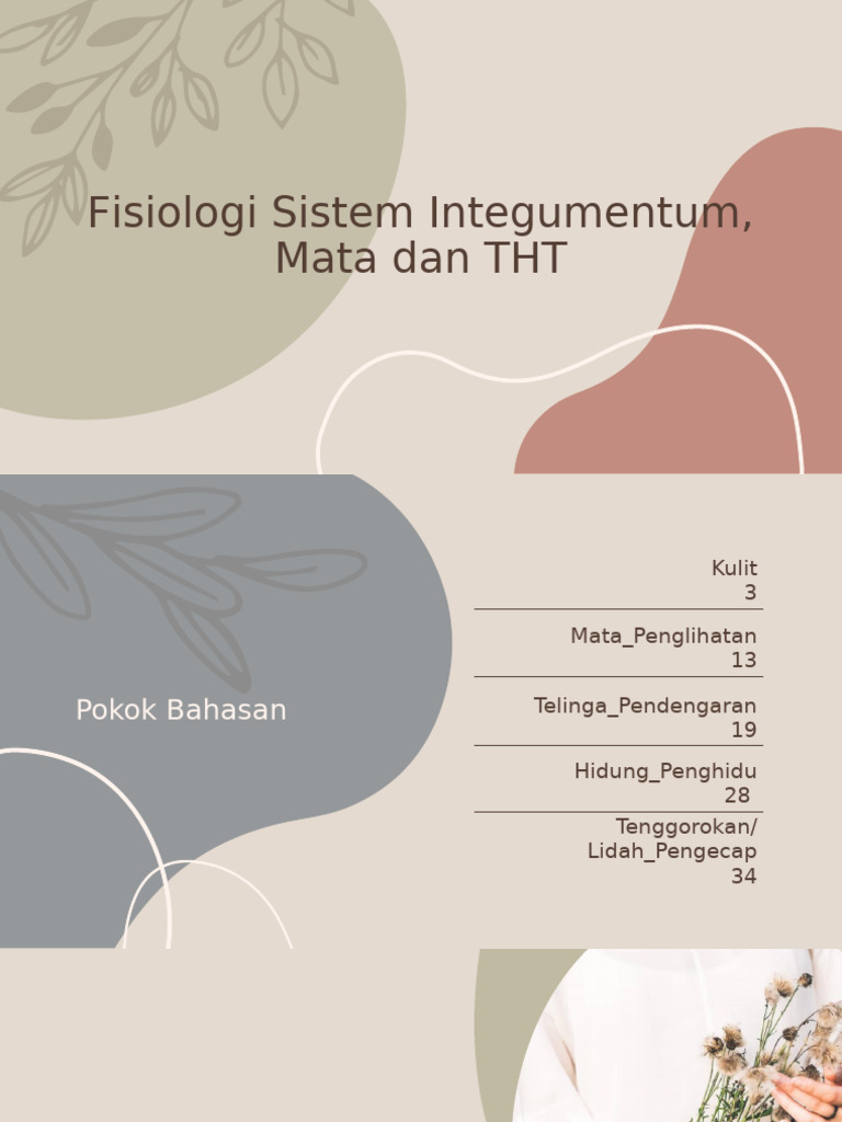 Fisiologi Sistem Integumentum, Mata Dan THT | PDF