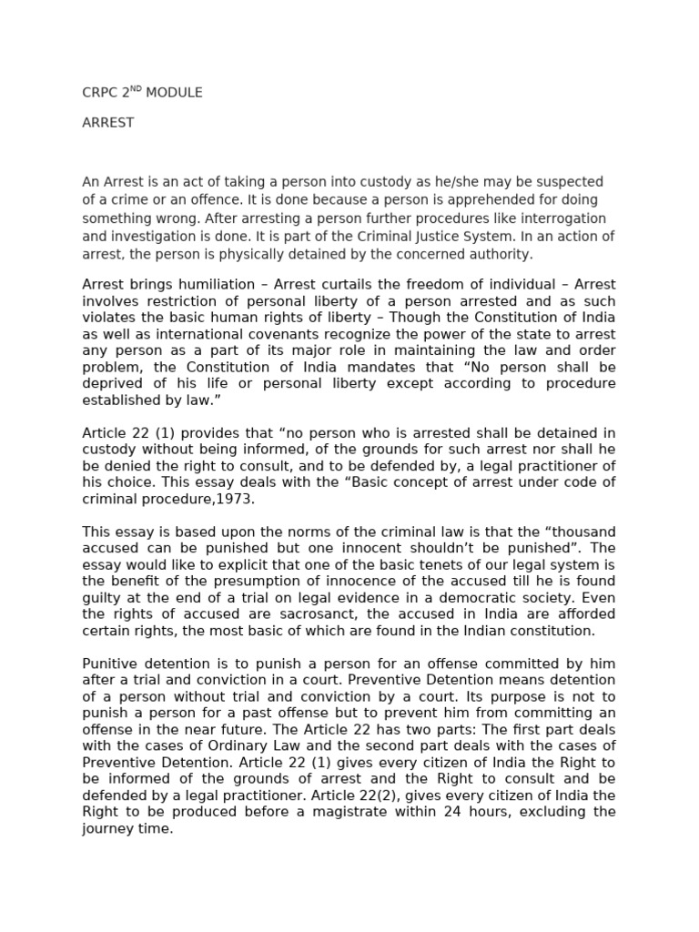 CRPC 2ND Module | PDF