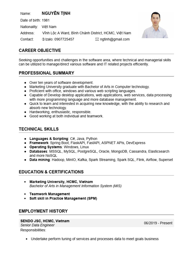 (HCM) (Senior Python Developer) - Nguyen - Tinh | PDF