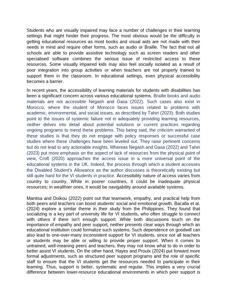 According To Negash and Gasa | PDF
