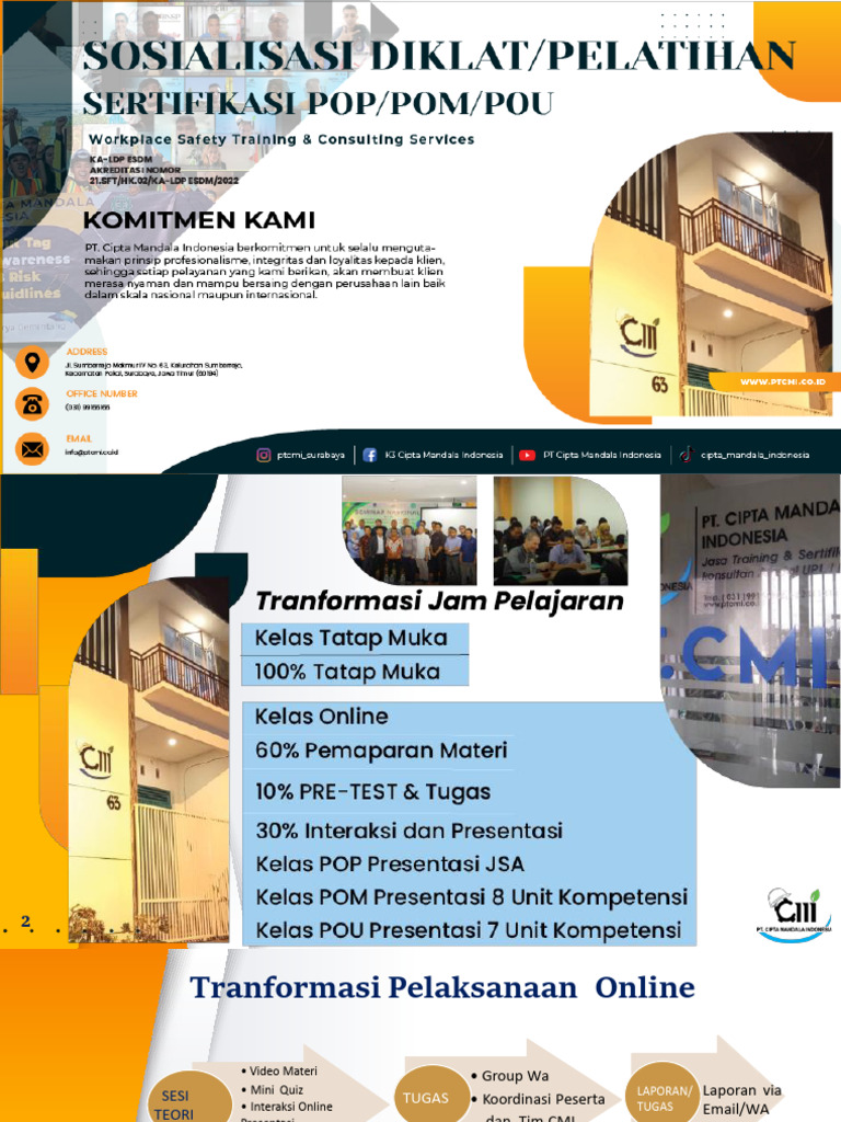 Sosialisasi Online Training POP - POM.POU & Peraturan PT - CMI 2023 ...