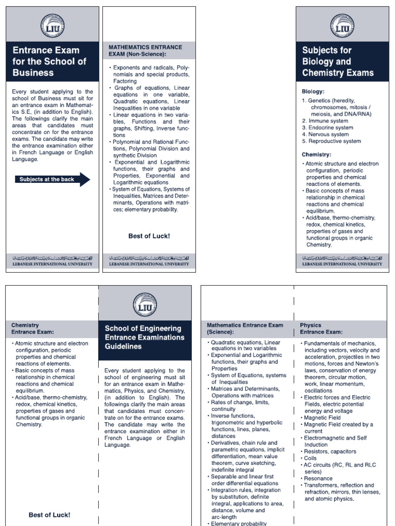 Admission Leaflets 2 | PDF