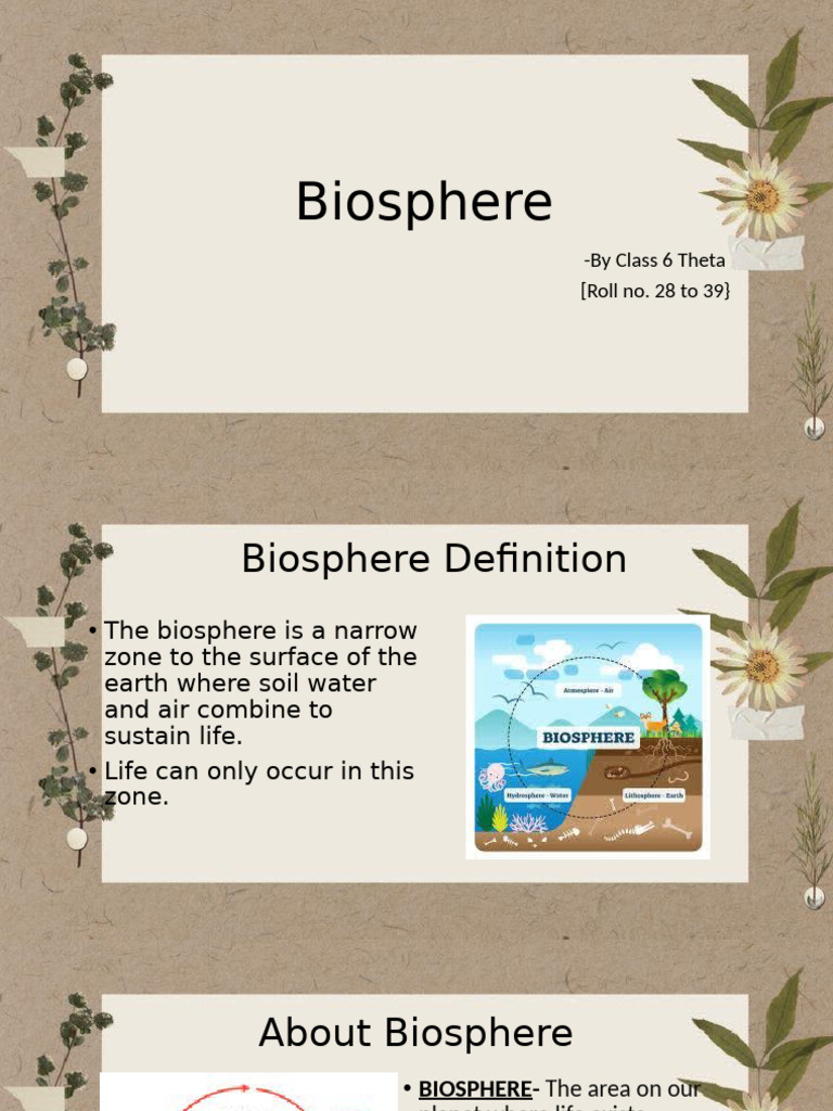 Biosphere | PDF