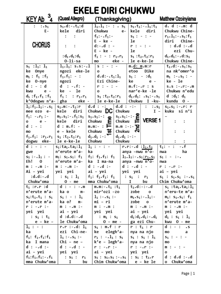 Ekele Diri Chukwu1 | PDF