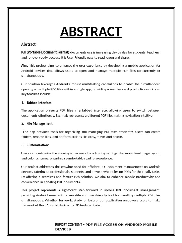 Report-PDF File Access on Android Mobile Devices | PDF