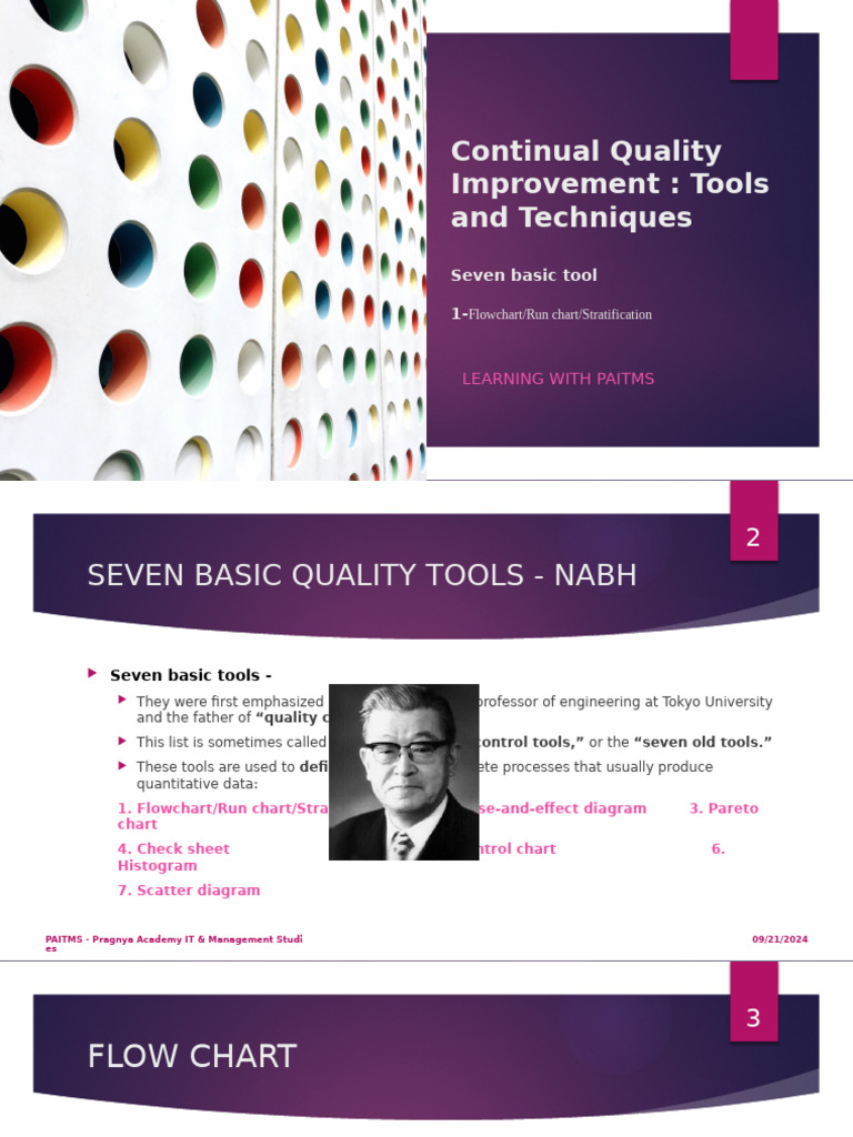 CQI- Quality Tools - Flow Chart | PDF