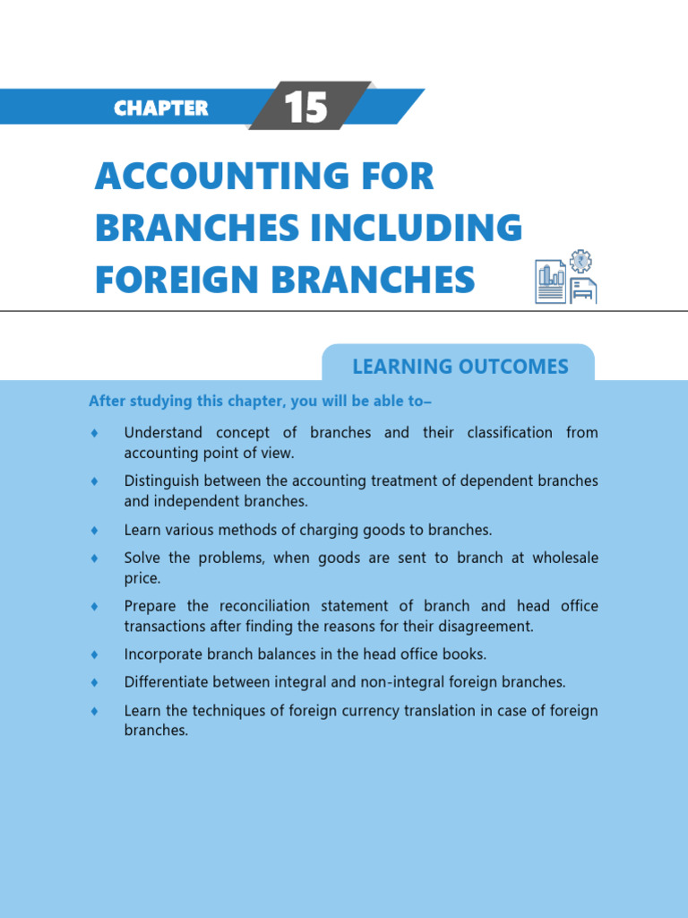 Accounting For Branches Including Foreign Branches: Learning Outcomes | PDF