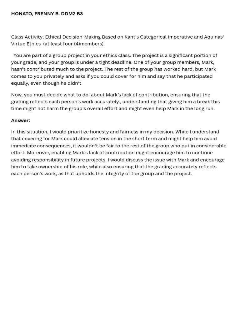 Class Activity | PDF