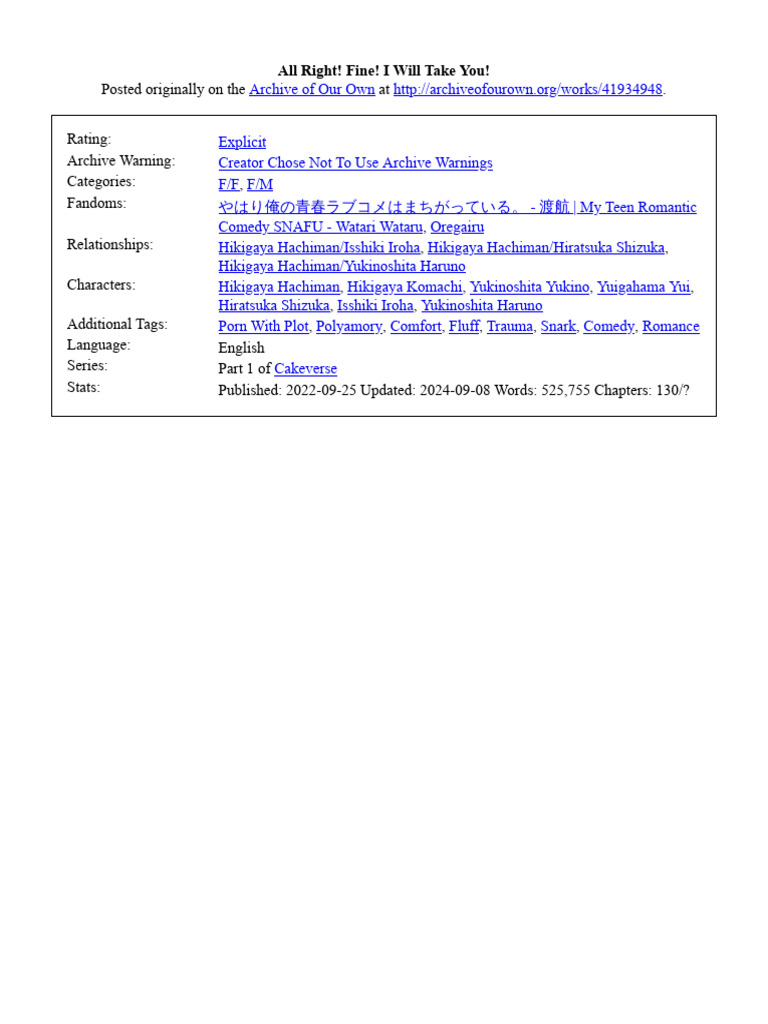 All Right Fine I Will | PDF