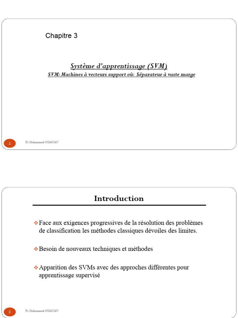 Chapitre3 SVM | PDF
