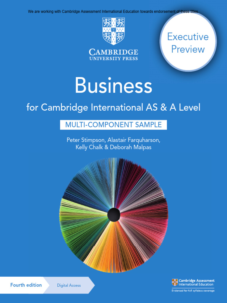 Cambridge International AS - A Level Business - Executive Preview | PDF