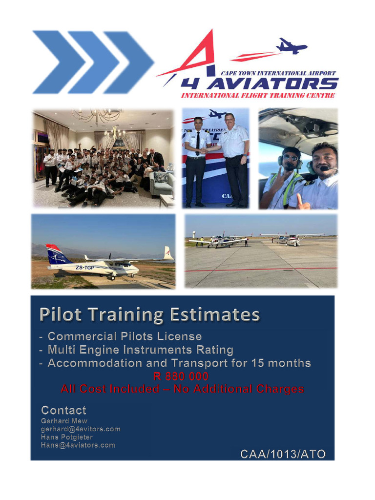 4 Aviator Brochure - 880lacs (ZAR) - 1st October 2024 | PDF | Flight Instructor | Law