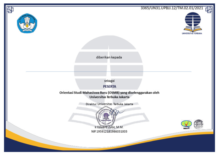 Sertifikat Osmb Didin | PDF