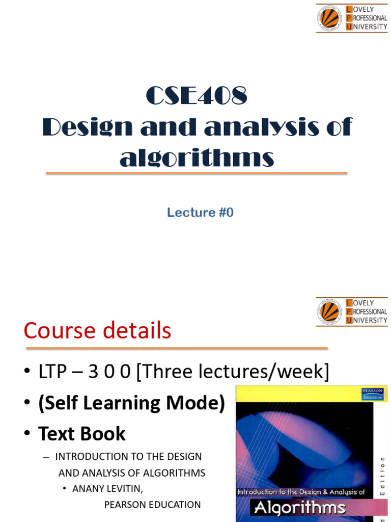 CSE408 Lecture0 | PDF