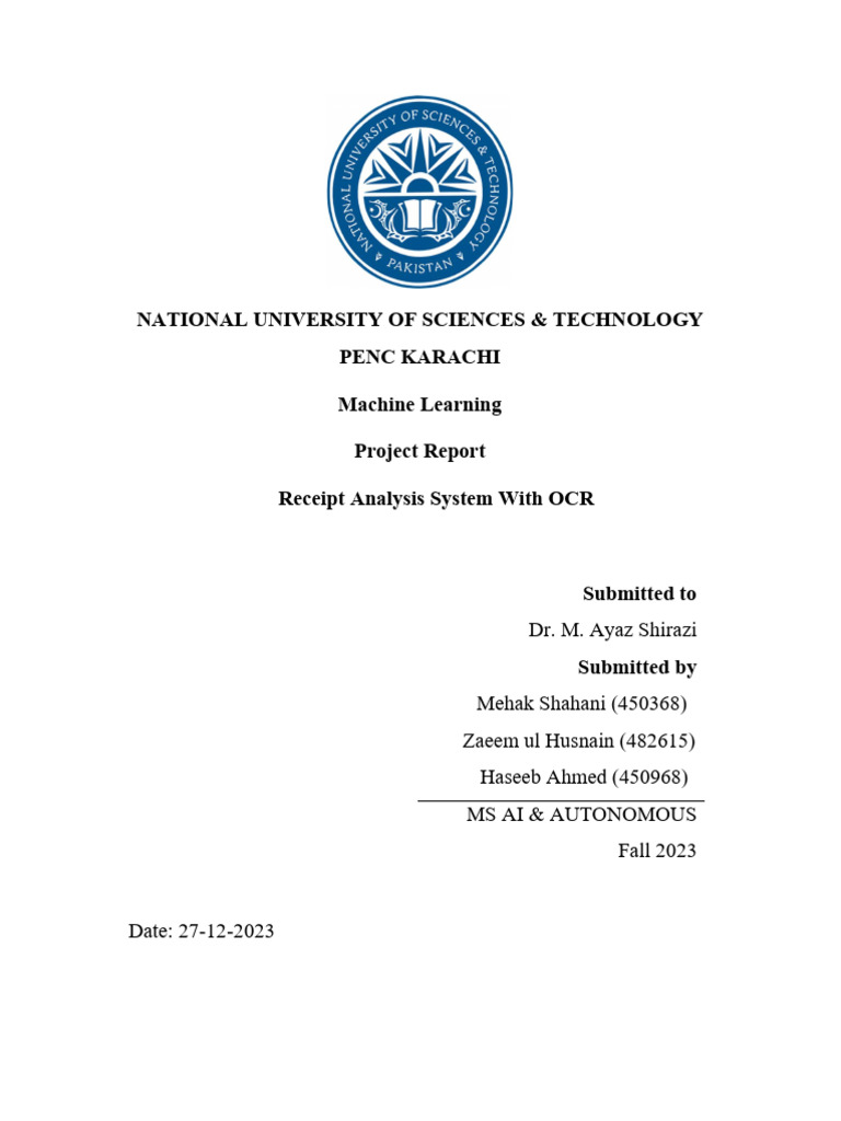 Nust Karachi Front Page | PDF