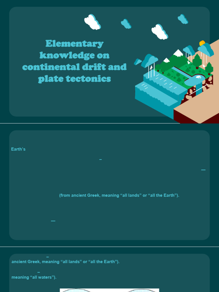 Continental Drift Theory and Plate Tectonics | PDF