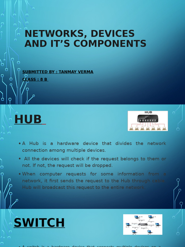 Networks J Devices and It's Components | PDF