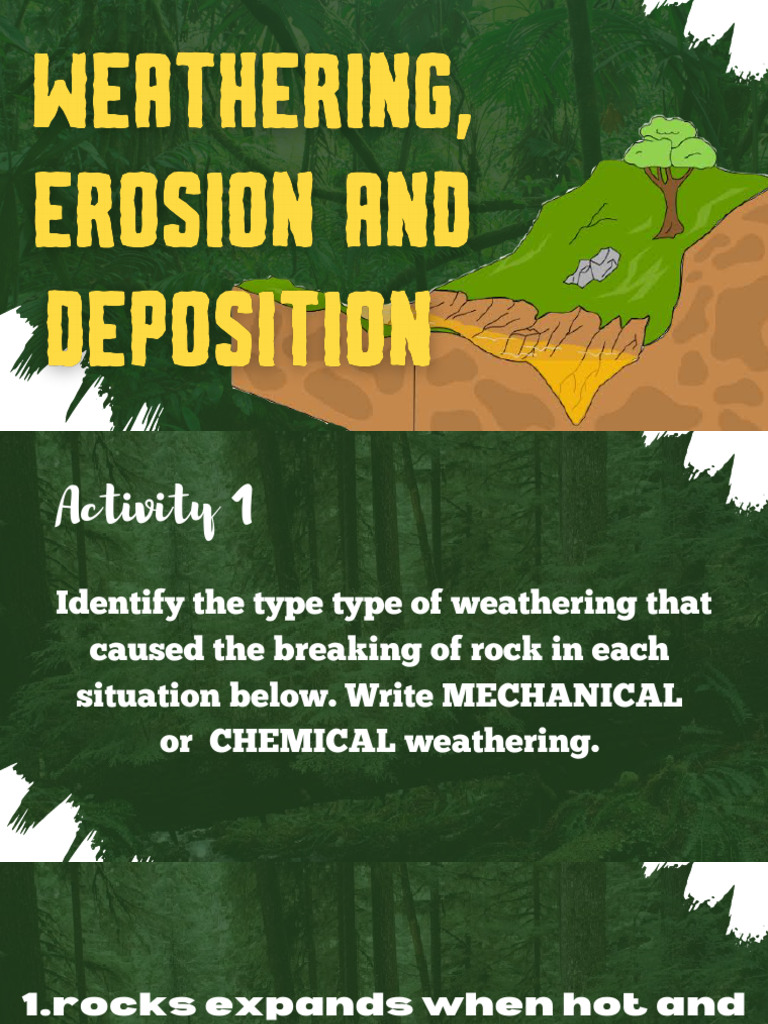 Weathering Erosion Deposition | PDF