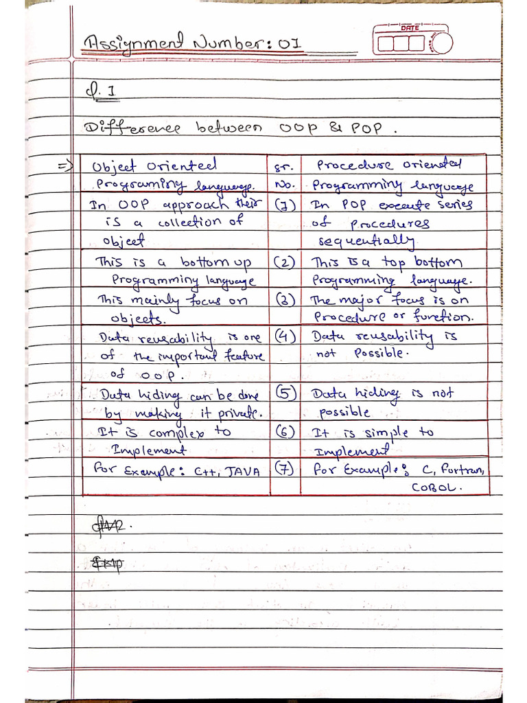 Oop Assignment 1 | PDF