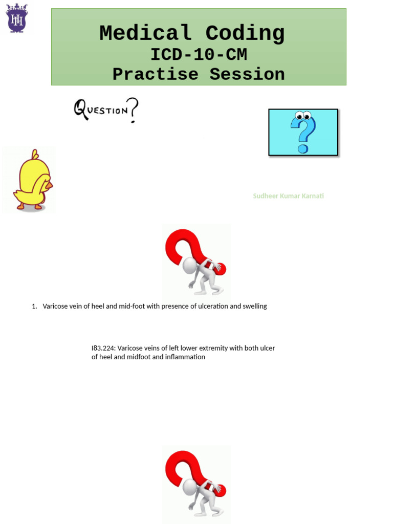 Medical Coding Practise Session Pdf