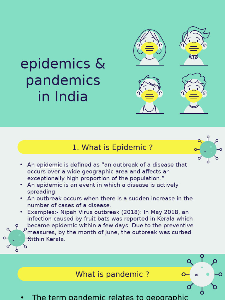Epidemics & Pandemics in India | PDF
