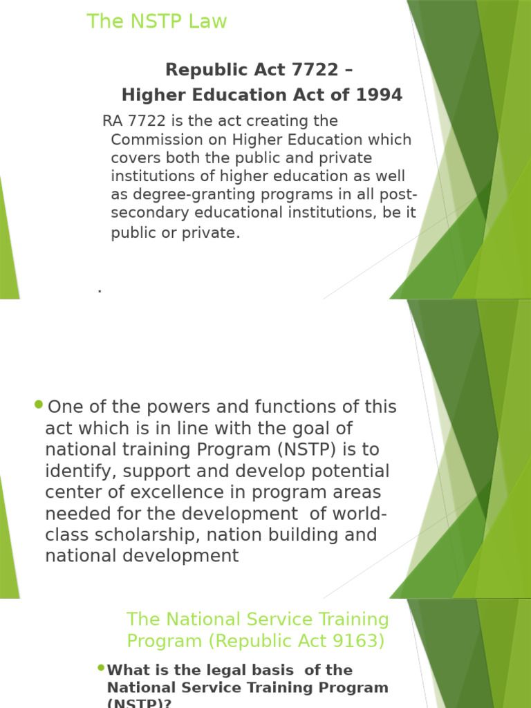 The NSTP Law (NC) | PDF