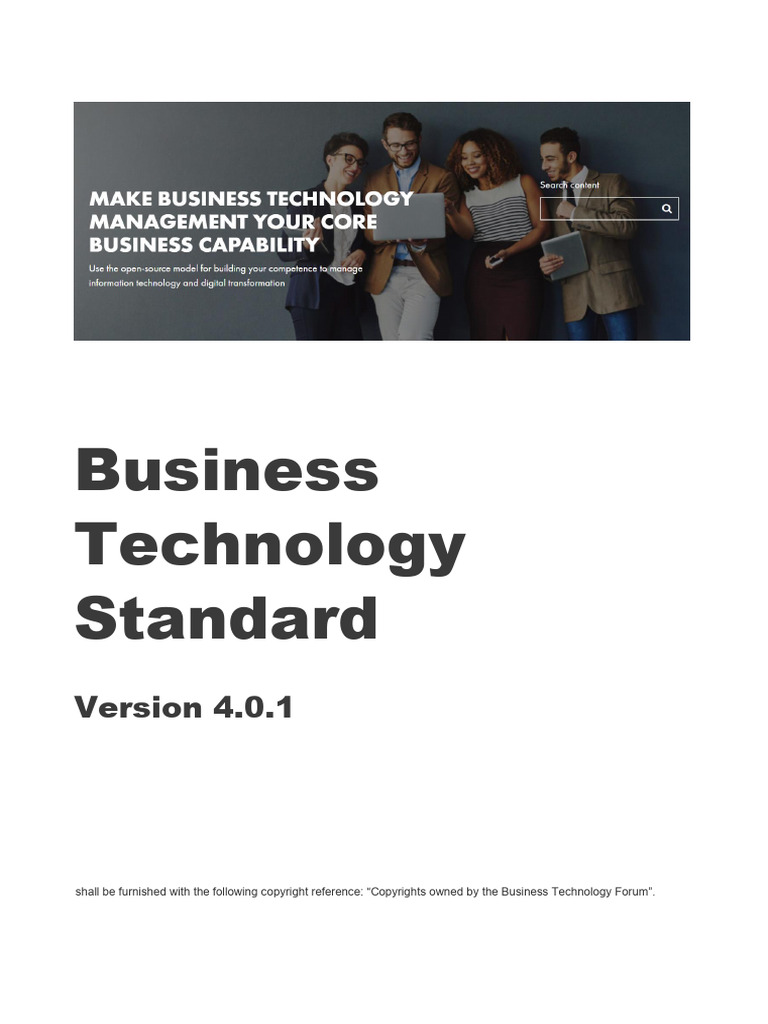 Business Technology Standard | PDF