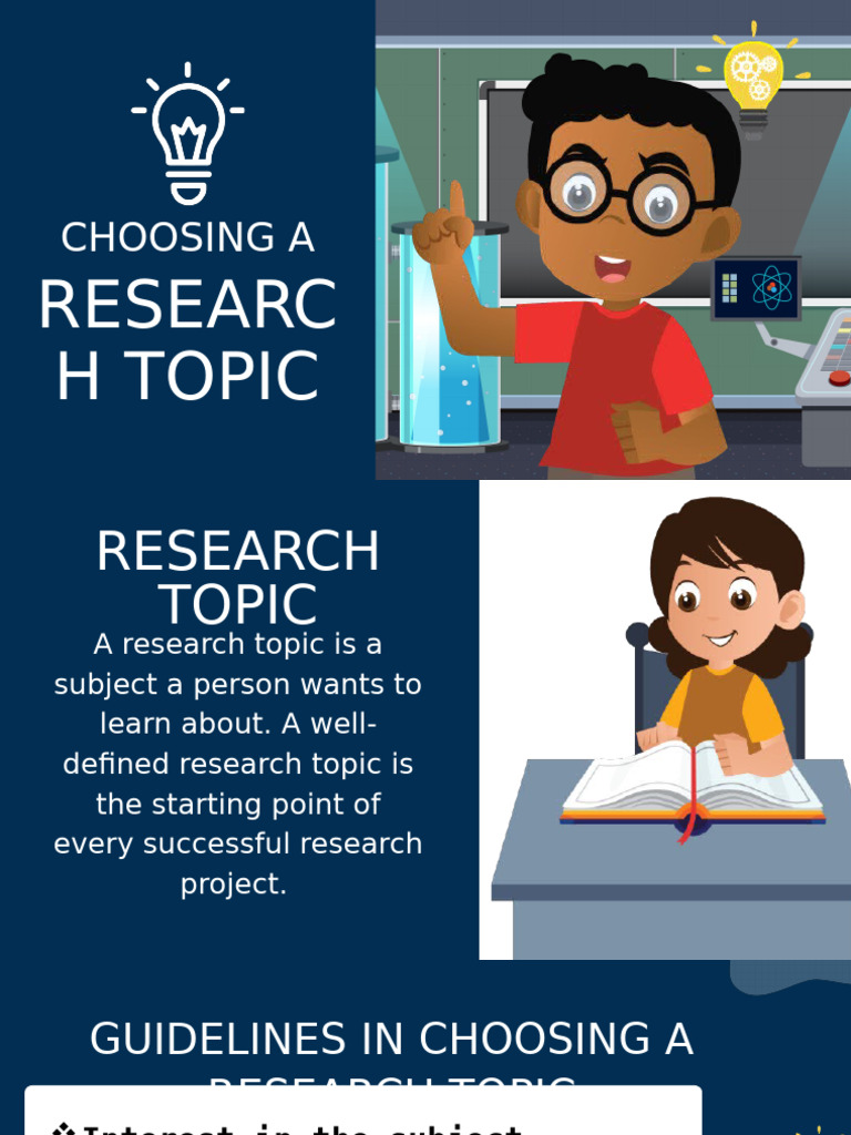 Lesson 4.1 Research Topic | PDF